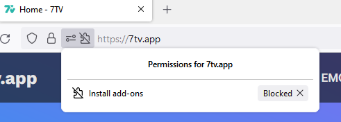 can't install 7tv on firefox help me pls : r/7TV